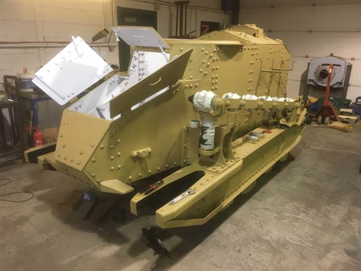 Workshop - Renault FT - Applying The First Camouflage Treatment, Tracks ...