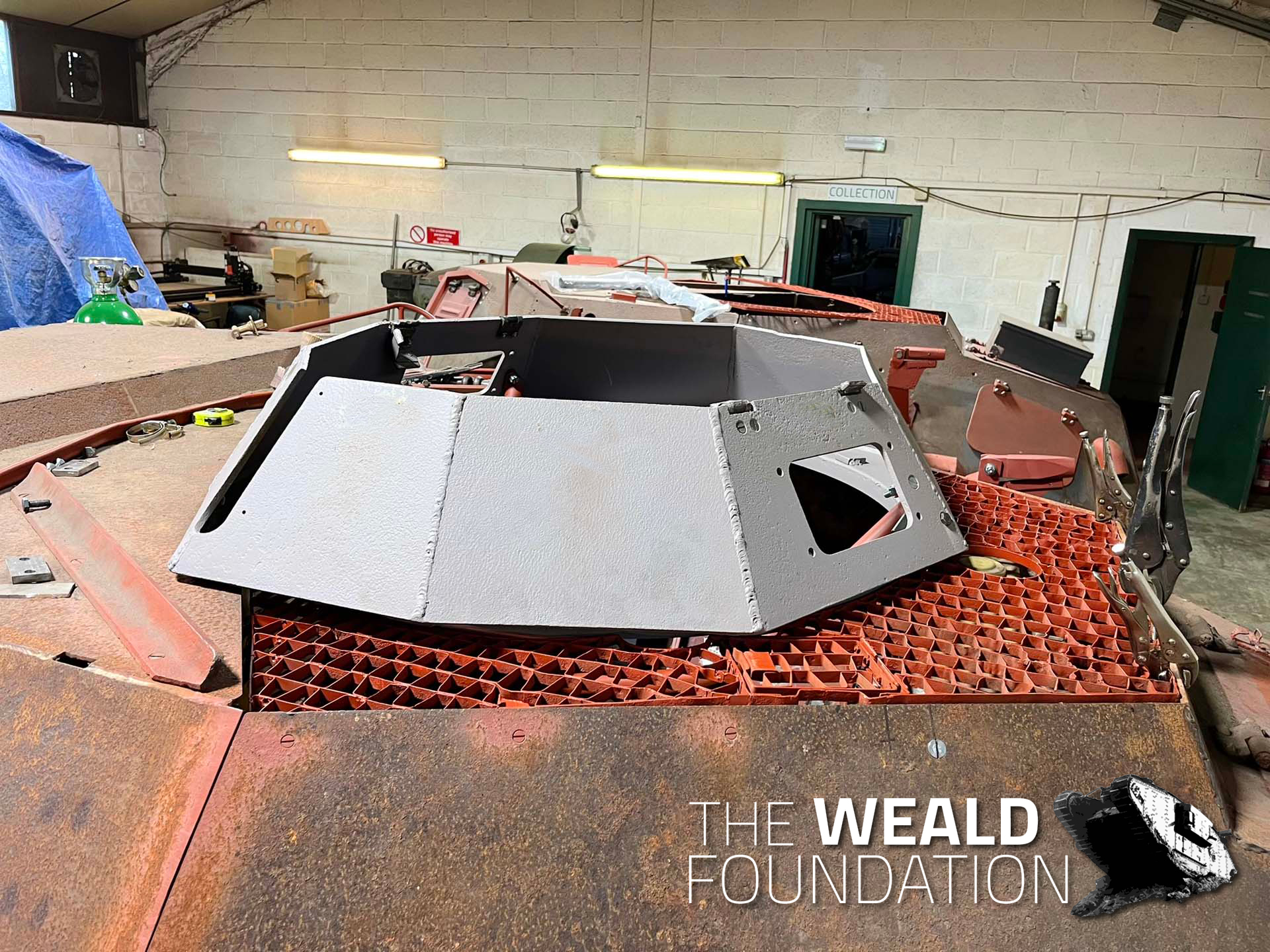 Workshop - Sd.Kfz.223 Turret Fitted, Engine Bored, Gunners Seat Almost ...